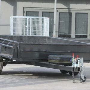 9×5 Tandem Axle Heavy Duty Box Trailer with 2 Ft Cage for Sale