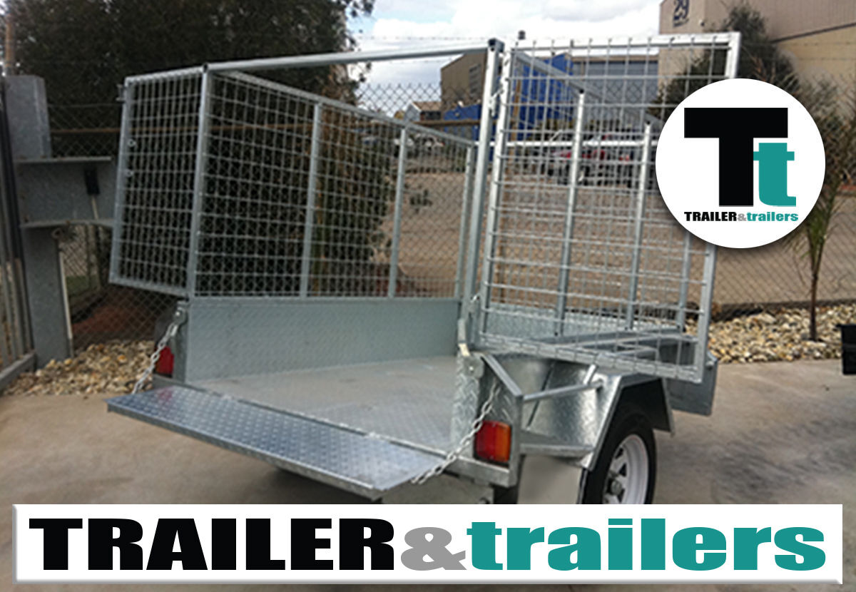 6x4 Galvanised Single Axle Cage Trailer for Sale - 3 Ft Cage - Trailer ...
