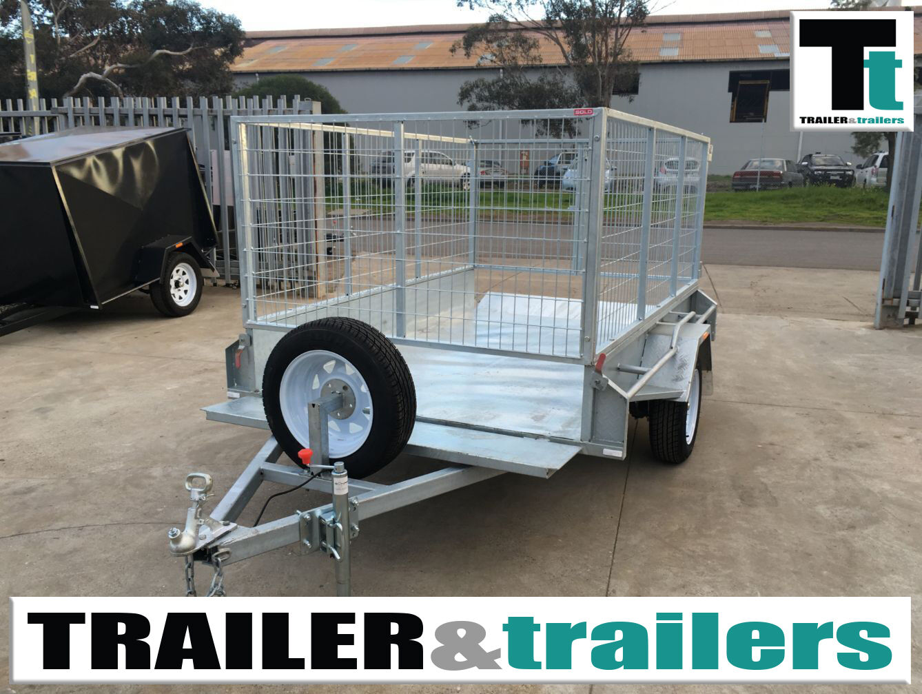 7x5 Single Axle 3 Ft Cage Heavy Duty Galvanised Trailer for Sale ...