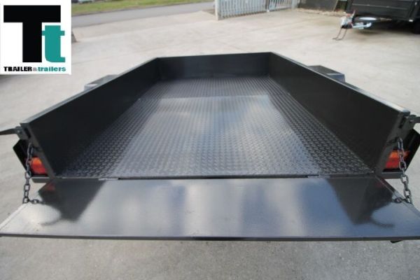 7x5 Single Axle Commercial Heavy Duty Box Trailer | Checker Plate Floor ...