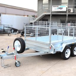 9×5 Tandem Axle Heavy Duty Box Trailer with 2 Ft Cage for Sale