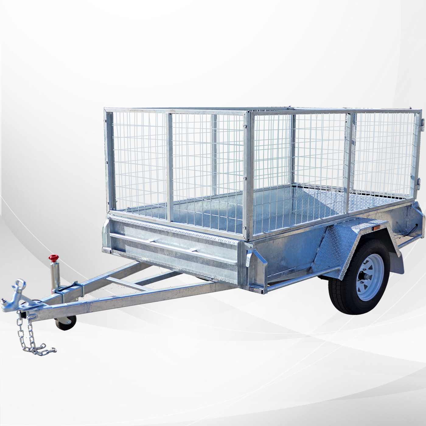 8x5 Australian Made Australian Galvanised Cage Trailer for Sale