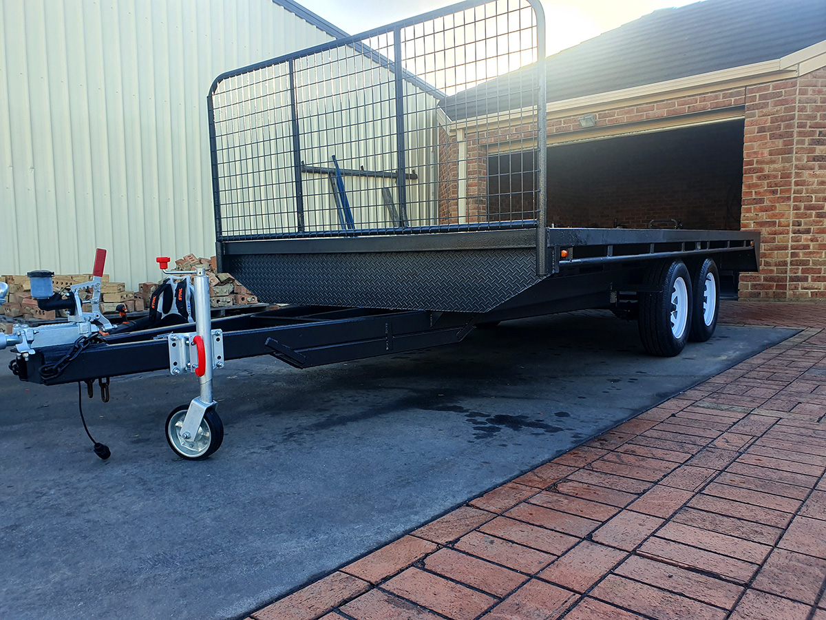 10x6 Heavy Duty Tandem Flat Top Trailer with Front Head Board For Sale ...