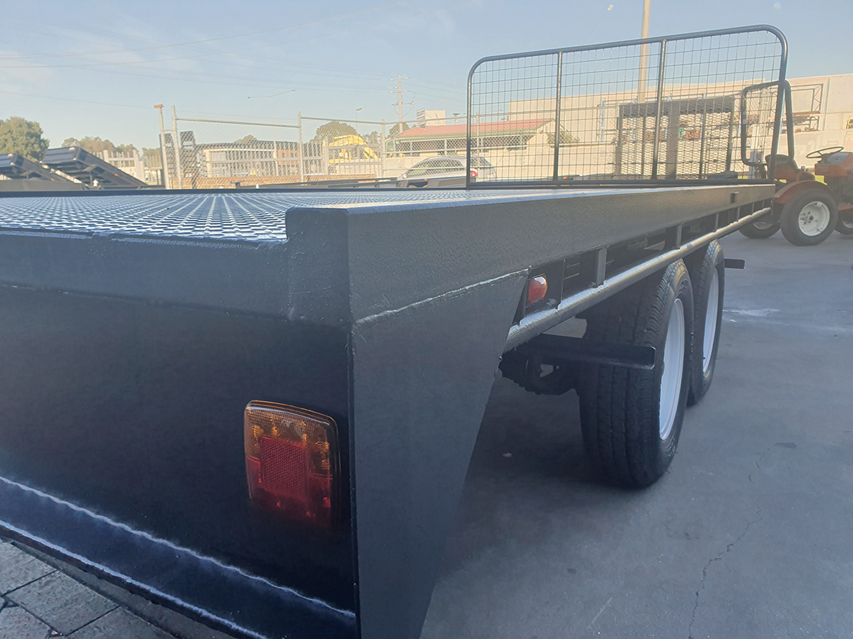 10x6 Heavy Duty Tandem Flat Top Trailer with Front Head Board For Sale ...